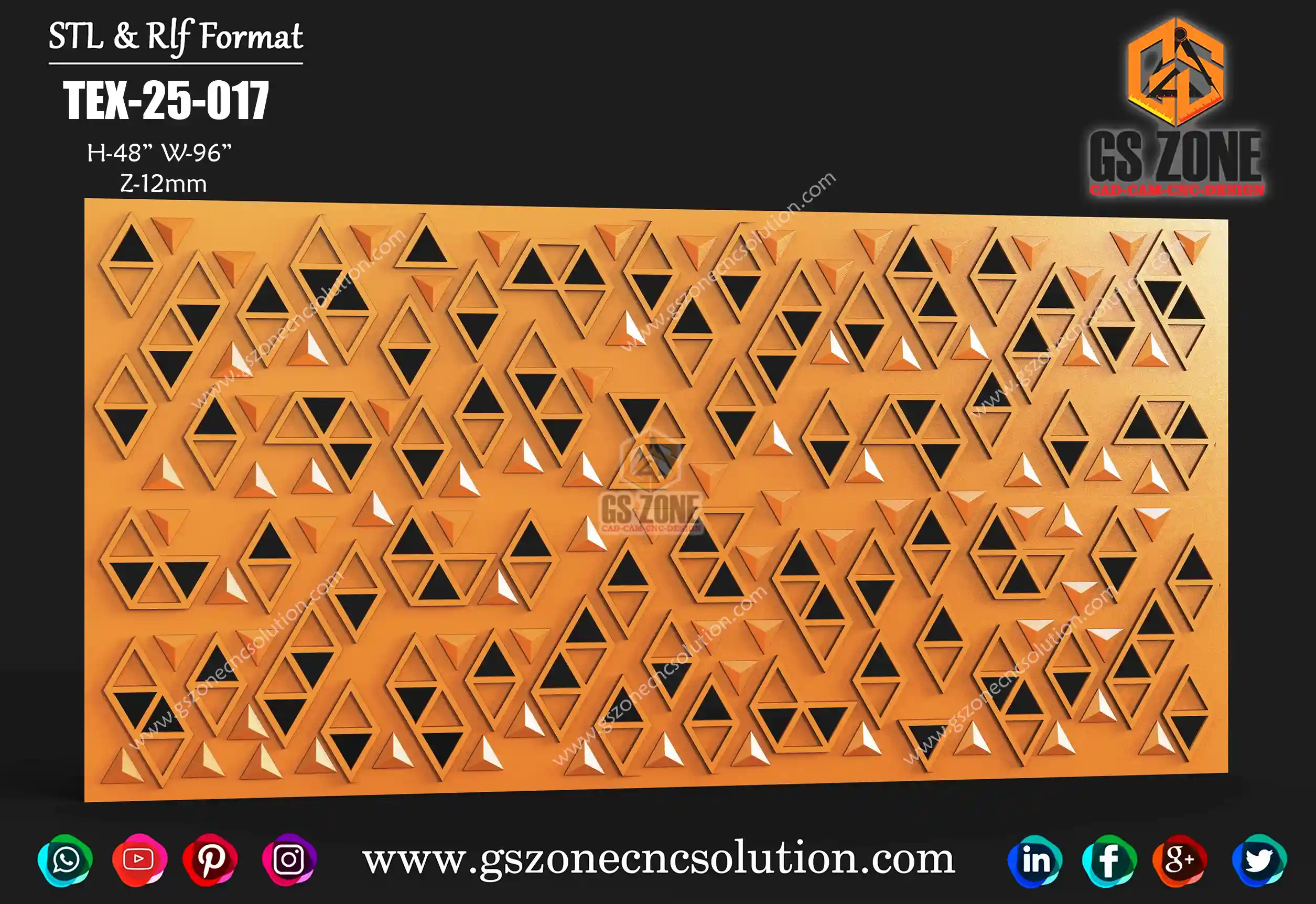3D Texture Panel | GS ZONE CNC SOLUTION™