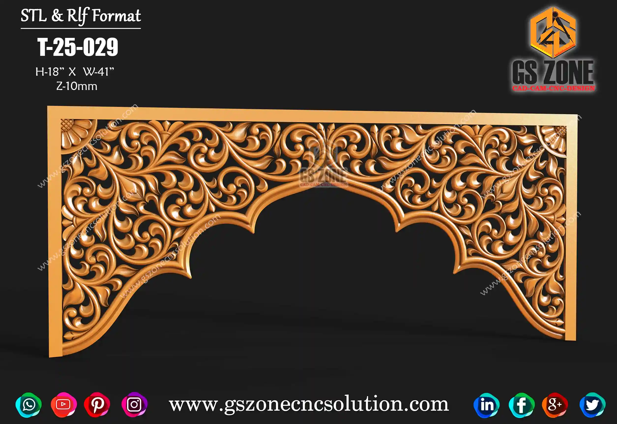 T-25-029 3D Arch | GS ZONE CNC SOLUTION™